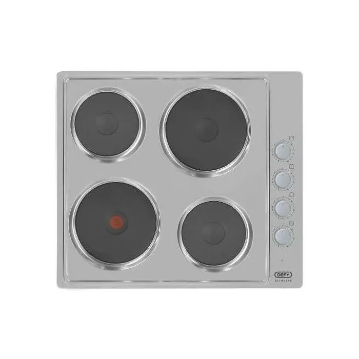 Defy 60cm Stainless Steel Electric Hob - DHD399 - karabazaar